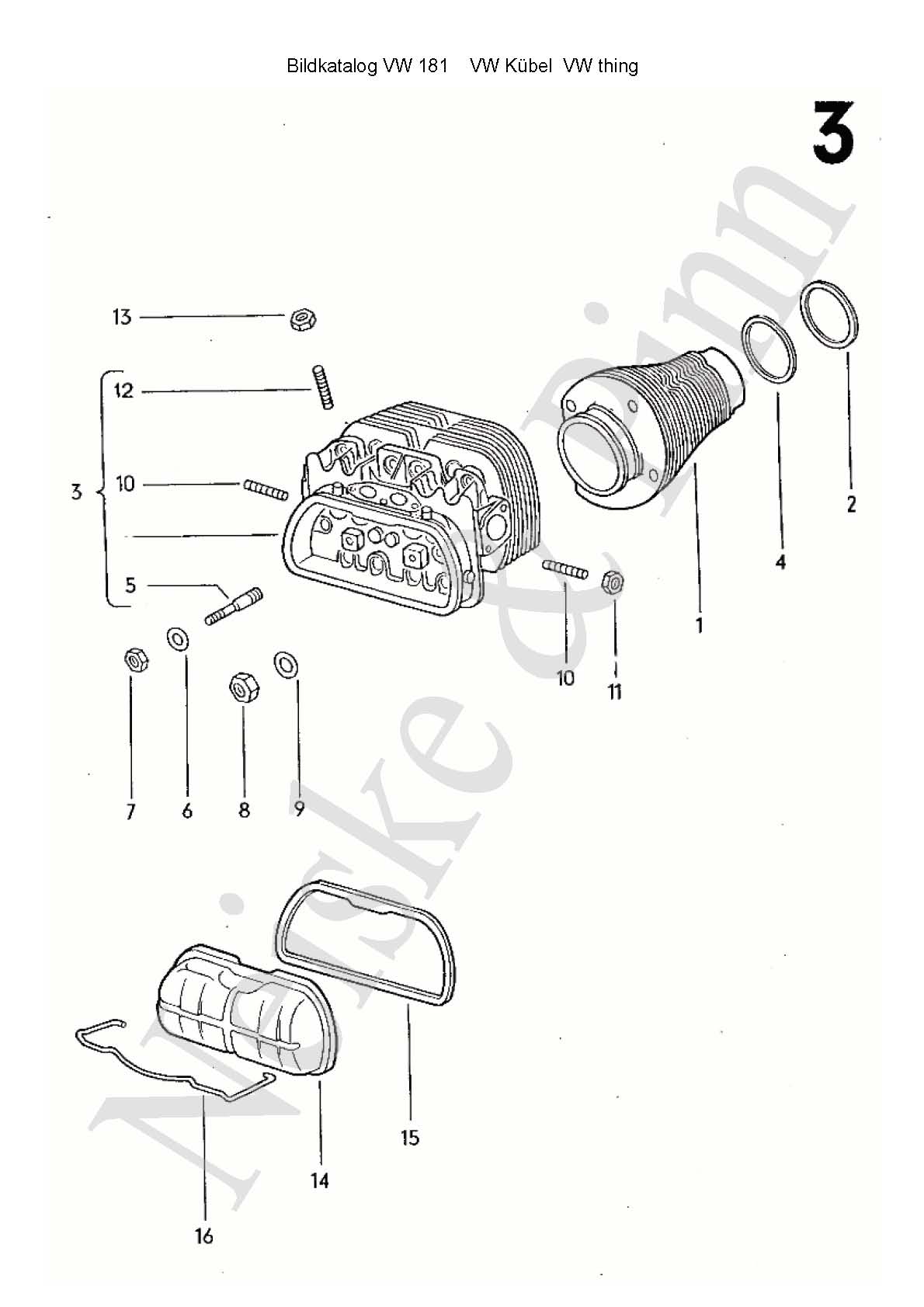 VW 181 Preisliste - Price list VW thing